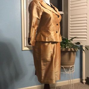 Dresses | Gold Two Piece Suit | Poshmark
